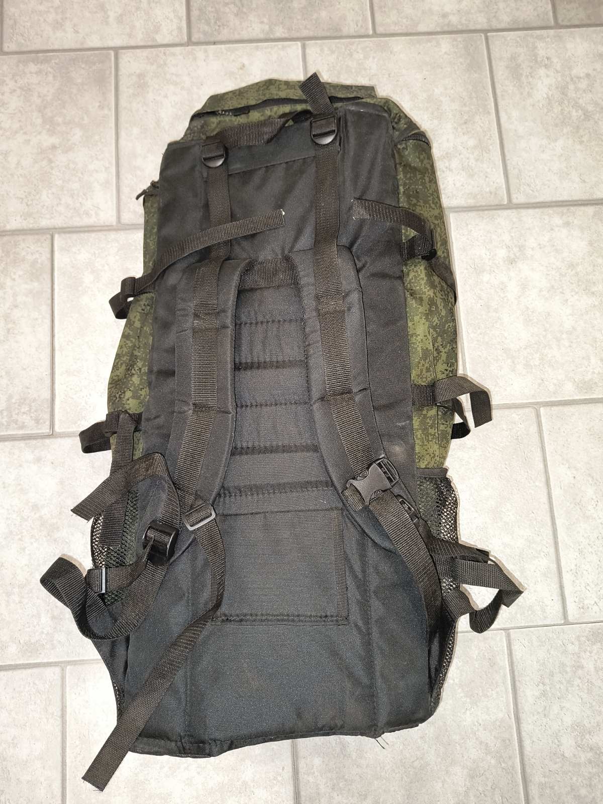 Trophy Huge russian army backpack in “Pixel” (130 liters). (from Kursk ...