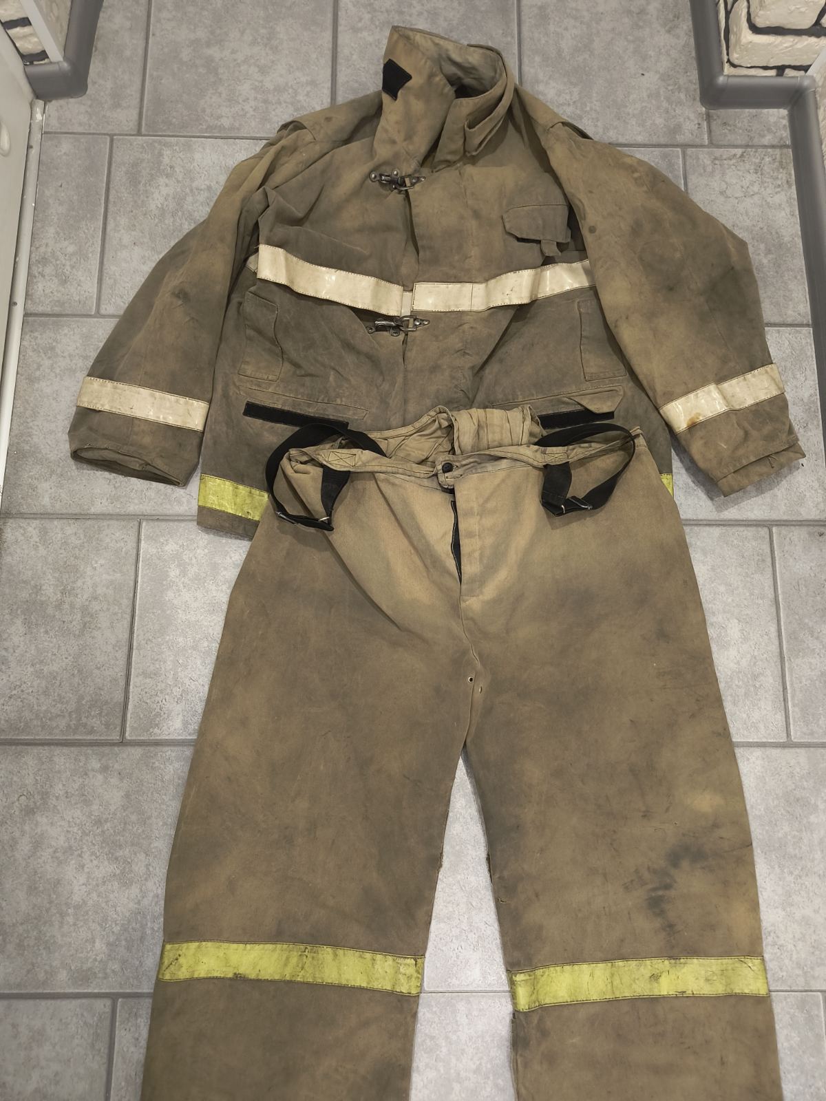 Fireman’s summer fireproof suit from Sudzha, Kursk region (rare item ...