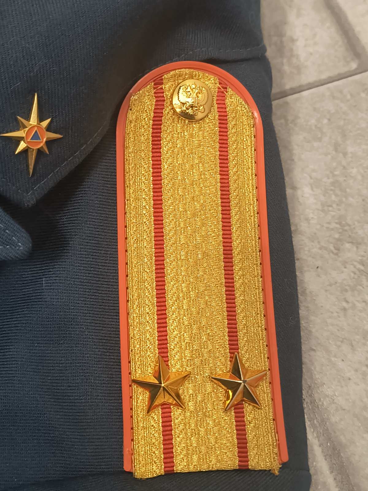 Trophy russian Officer’s uniform of a lieutenant colonel with patches ...