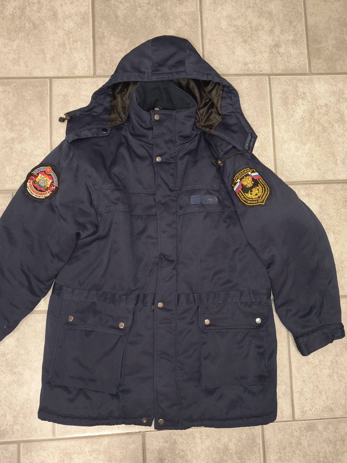 Trophy russian Fire service uniform winter jacket with patches #2. Very ...