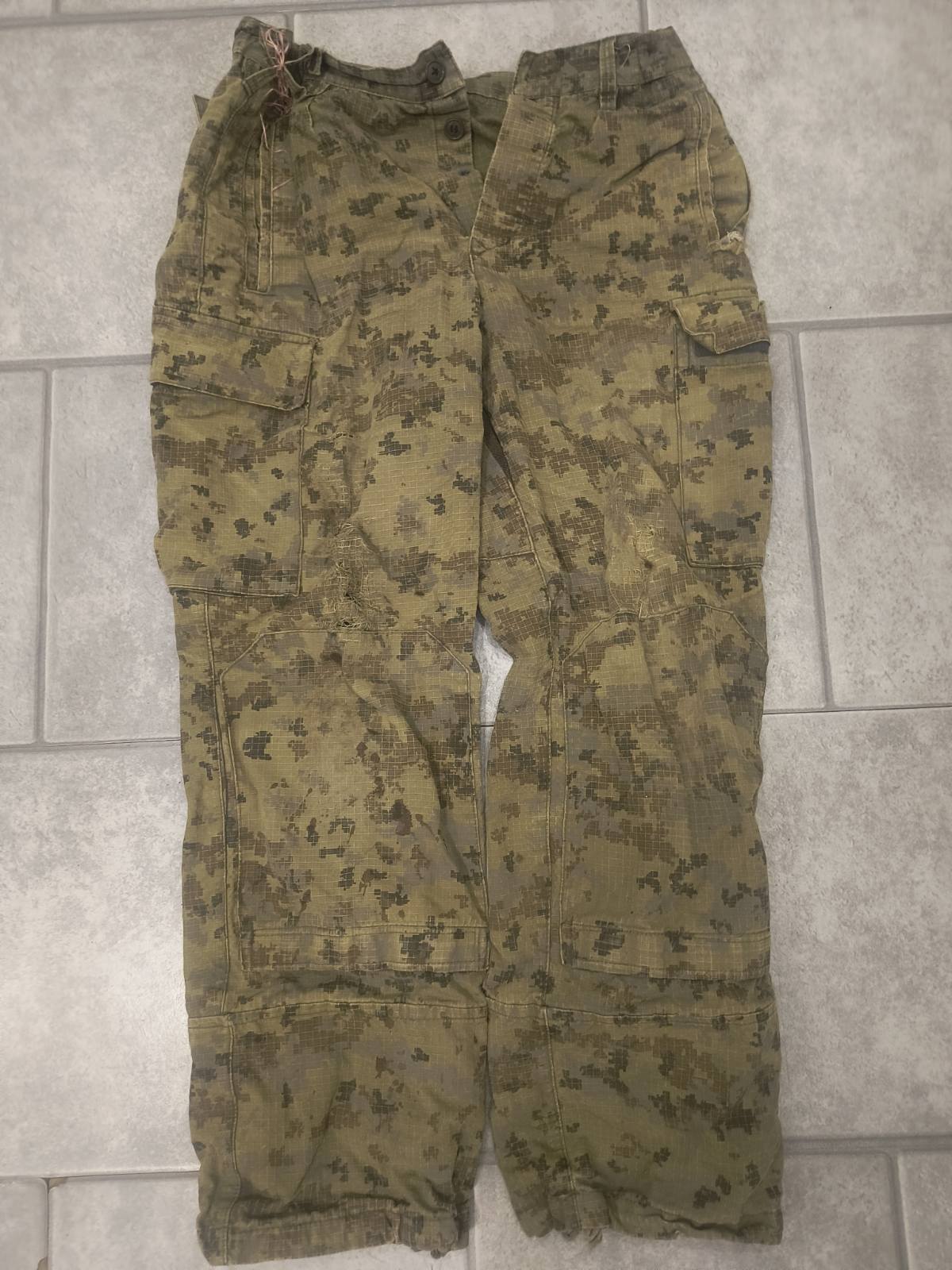 Trophy russian army uniform set in RARE type camouflage with blood ...