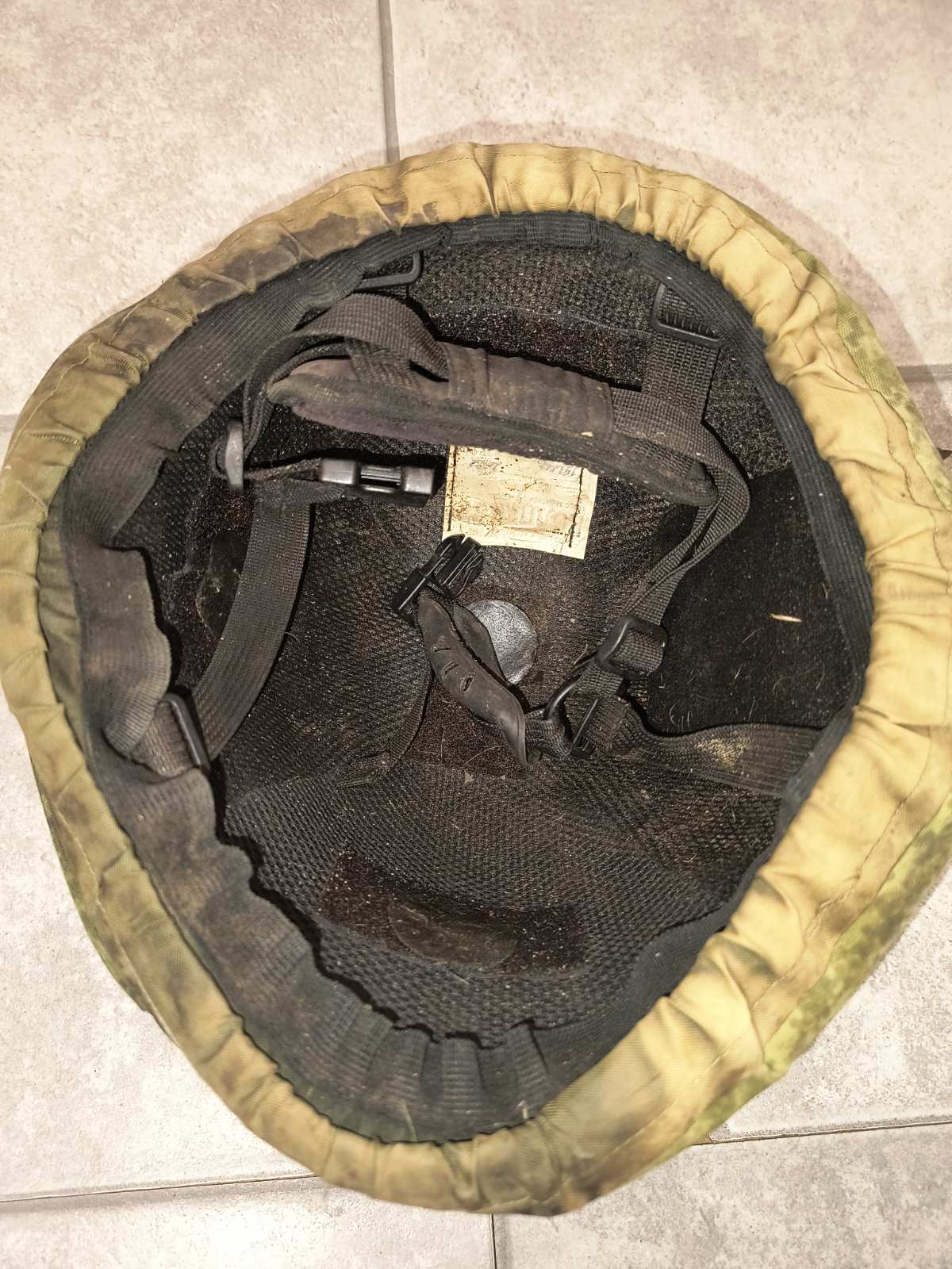 Trophy russian army Kolpak20 helmet with cover and broken goggles ...