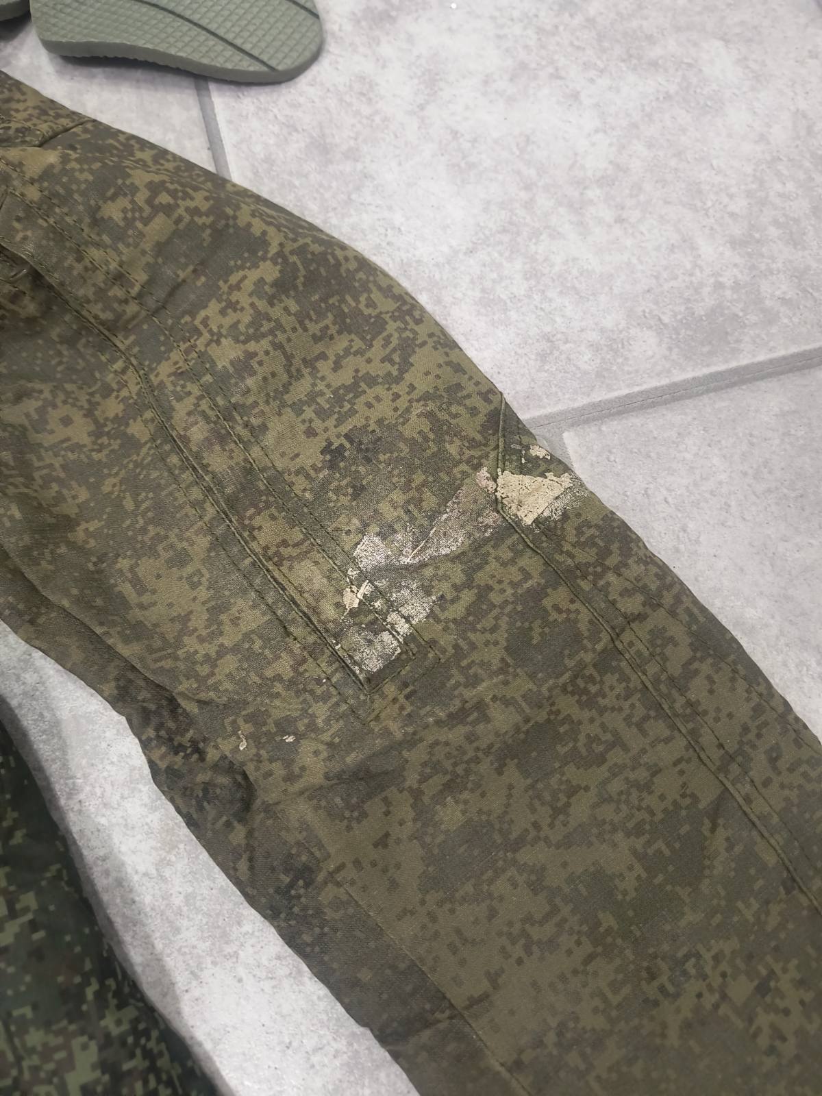 Trophy russian army shirt with fireproof sleeves from “6B48 Ratnik-ZK ...