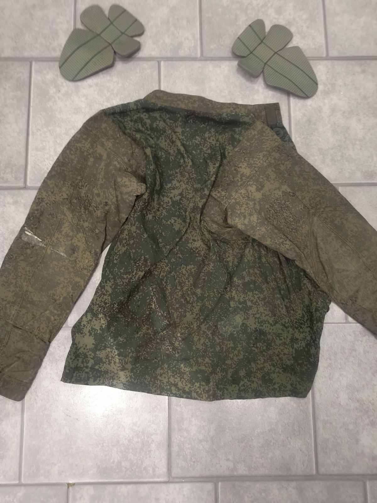 Trophy russian army shirt with fireproof sleeves from “6B48 Ratnik-ZK ...