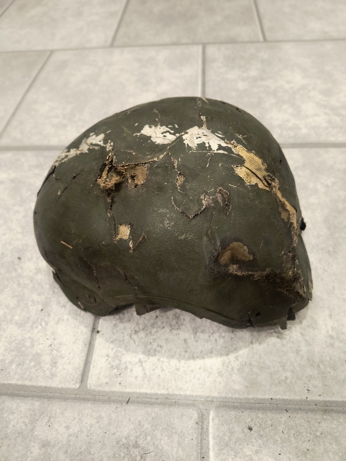 Trophy russian army 6B48 helmet from Chasiv Yar #2 - Ukrainian War Trophies