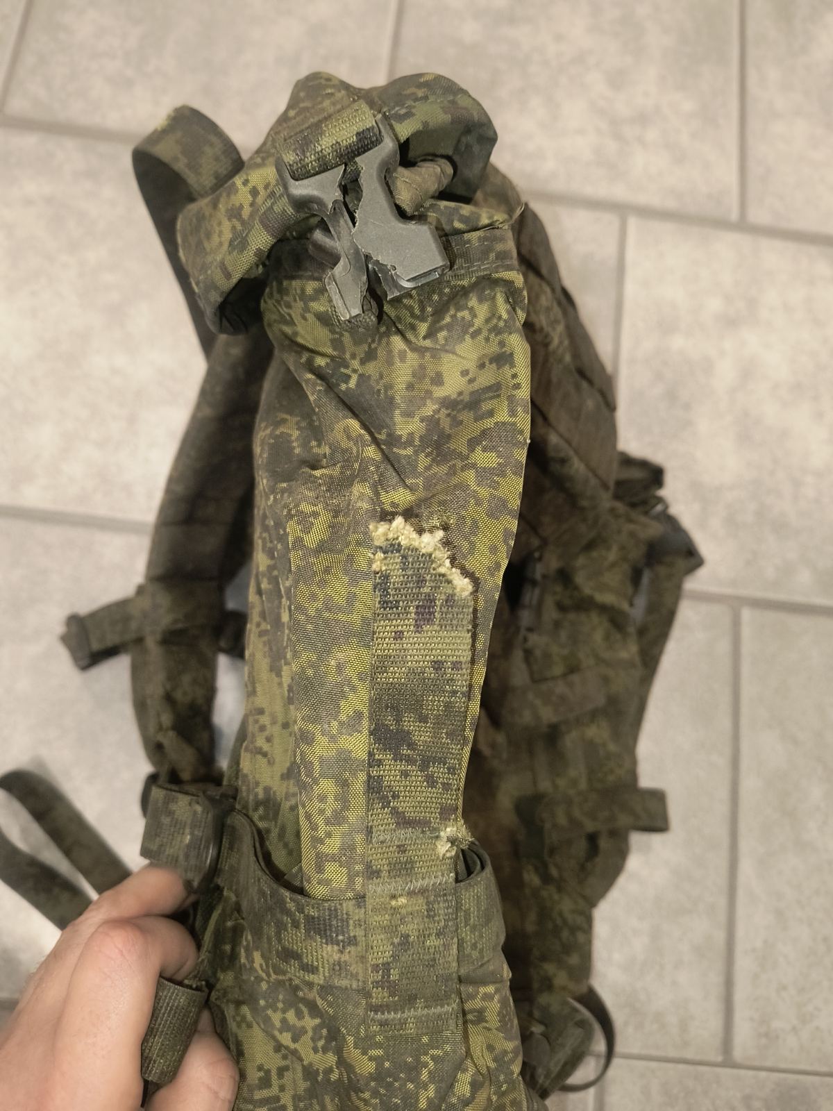 Trophy russian army Ratnik Patrol backpack from battlefield with label ...