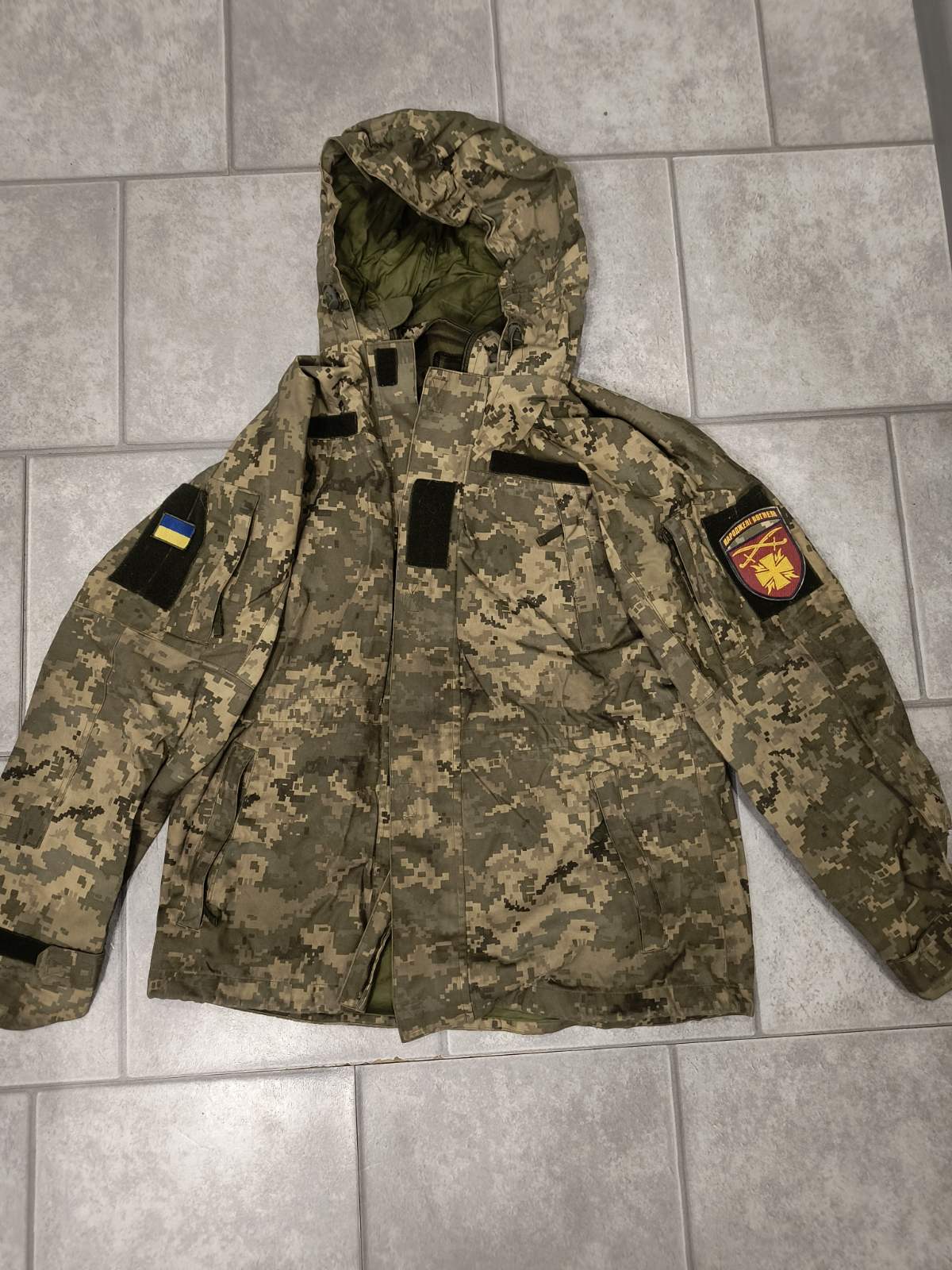 Ukrainian used in battles army uniform coat (115th Mechanized Brigade ...